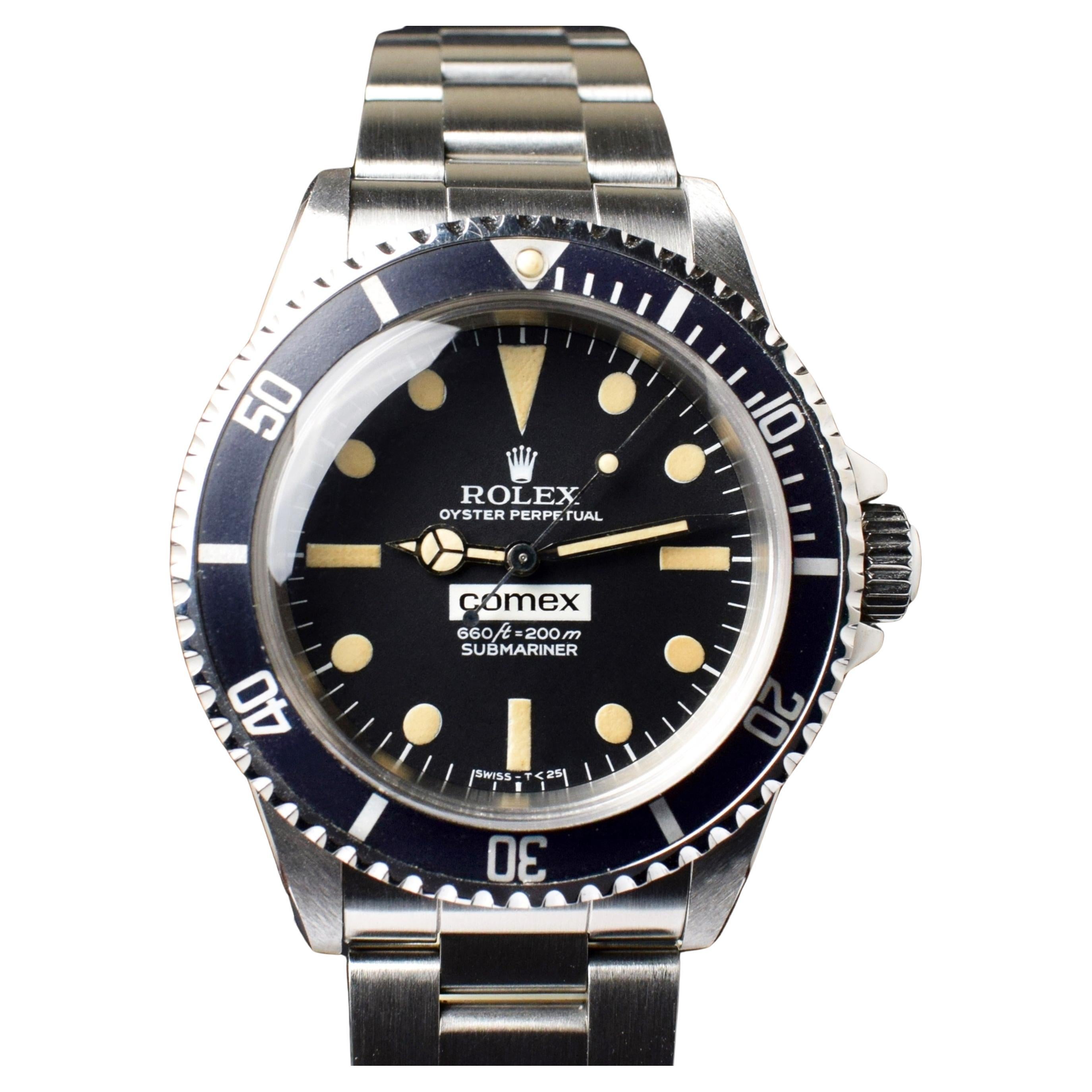 Rolex Stainless Steel Comex Submariner Automatic Wristwatch Ref 5514 at ...