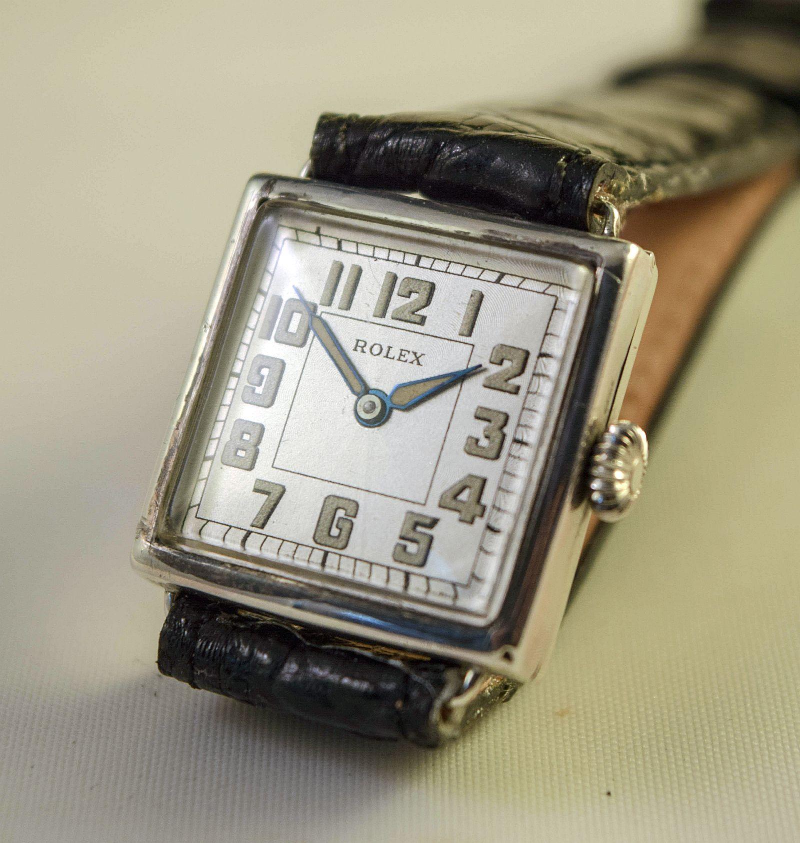 Rolex Rare vintage square silver watch with very attractive dial For ...