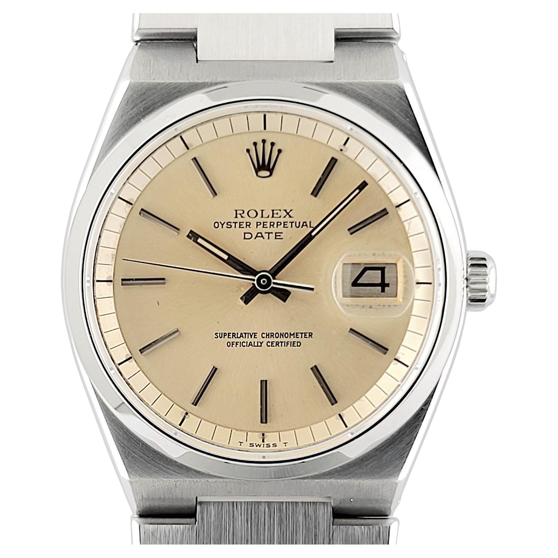 Rolex Stainless Steel Datejust Oyster Perpetual wristwatch Ref 1530 ...
