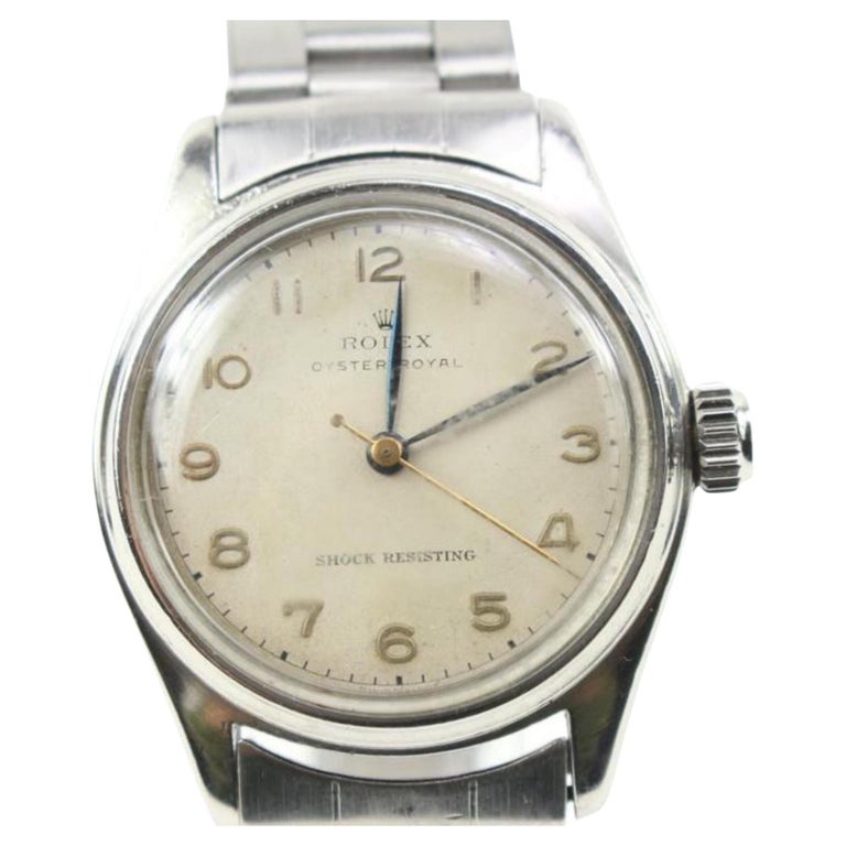 Rolex Ref 4444 1948 32mm Shock Resisting Oyster Royal Watch 31r31s For ...
