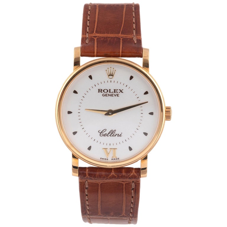 Rolex Ref. 5115 Cellini 18kt Yellow Gold Wristwatch at 1stDibs