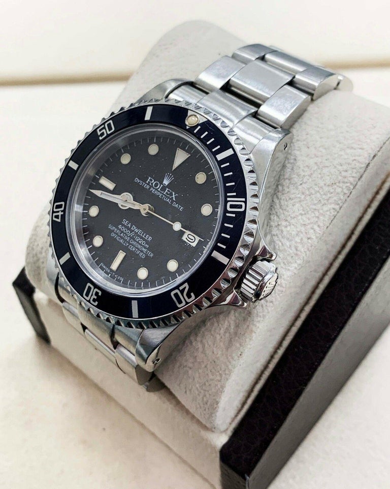 Rolex Sea Dweller 16660 Black Stardust Rare MK3 Dial Stainless Steel ...