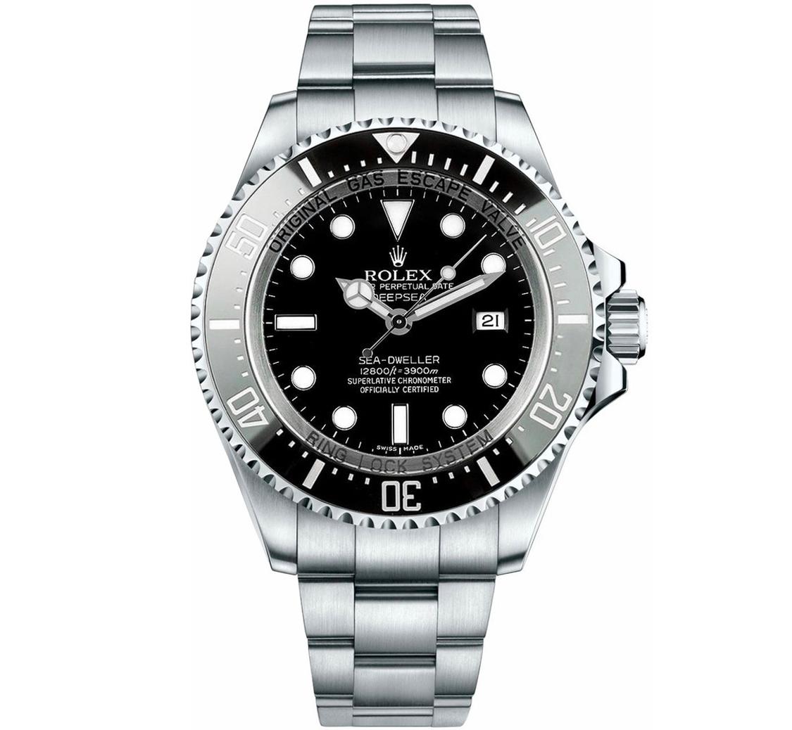 Rolex Sea-Dweller Deepsea 44mm Automatic Black Dial Steel Men's Watch ...