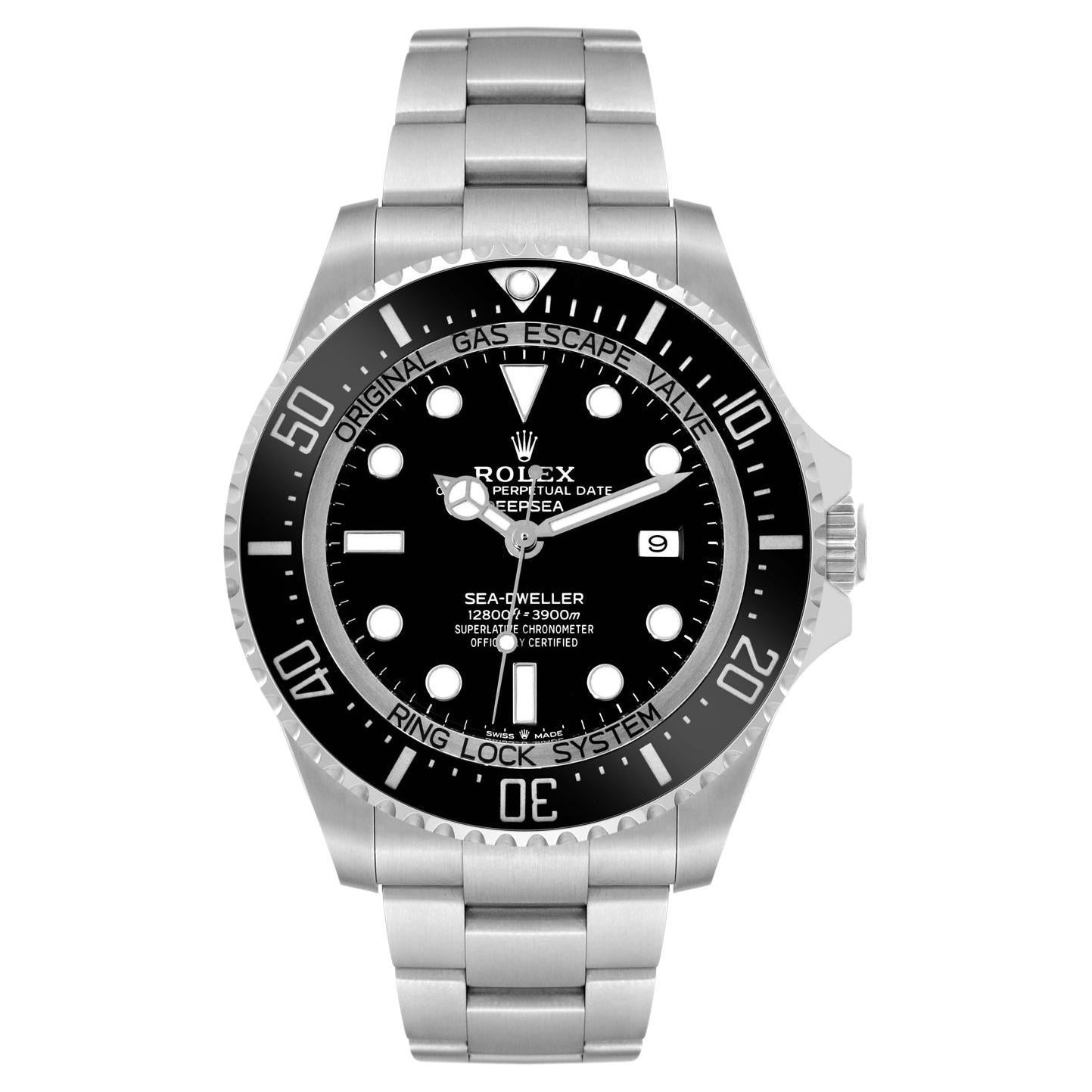 Rolex Sea-Dweller Deepsea 44mm Black Dial Ceramic Bezel Steel Mens ...