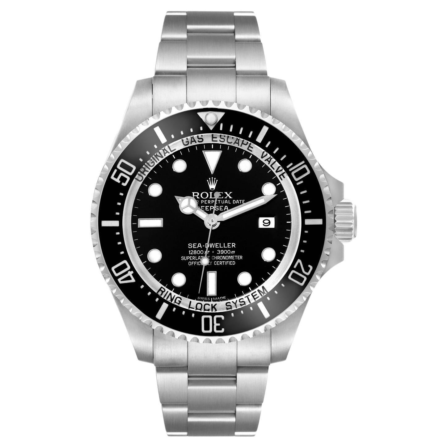 Rolex Sea-Dweller Deepsea 44mm Black Dial Ceramic Bezel Steel Mens ...