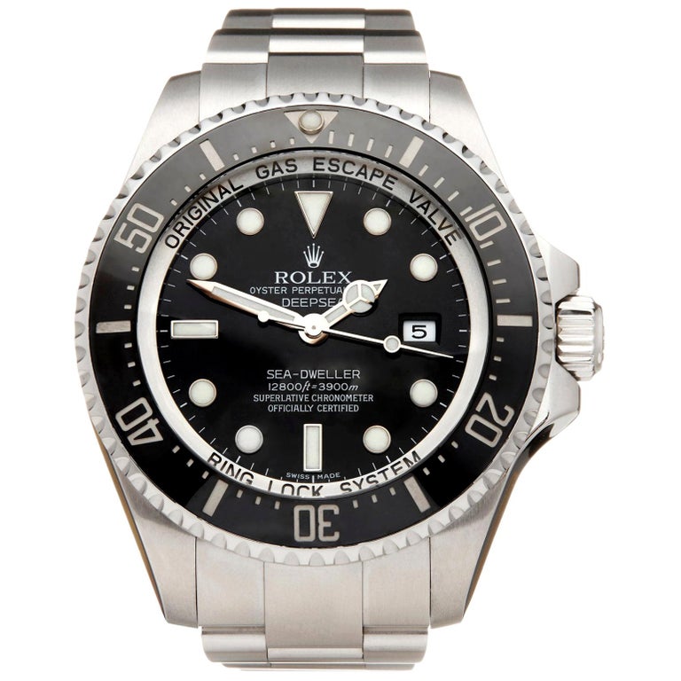Rolex Sea-Dweller Deepsea Stainless Steel 116660 Wristwatch at 1stDibs