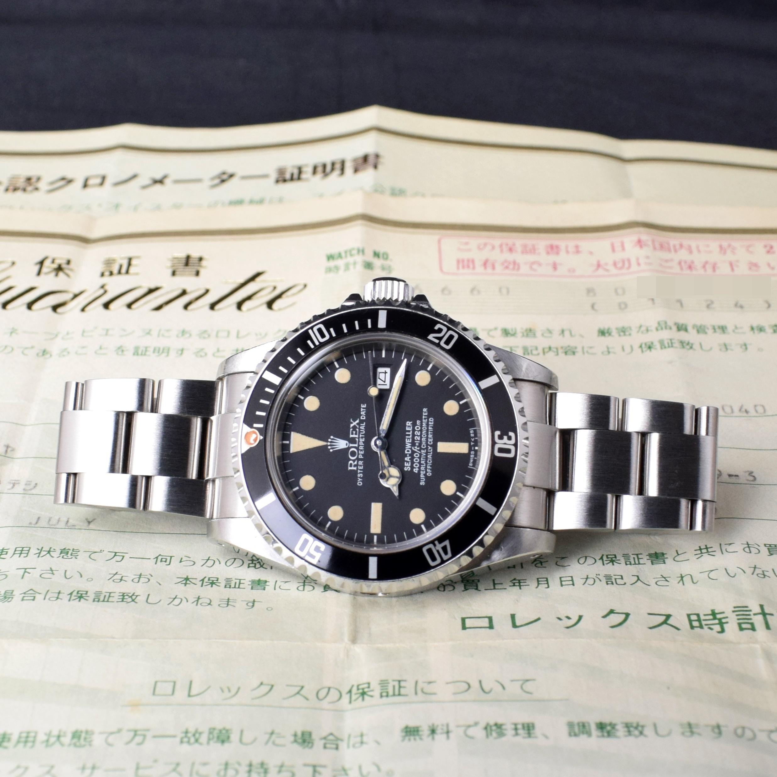Rolex Sea-Dweller Submariner Matte Dial 16660 Steel Watch with Paper ...
