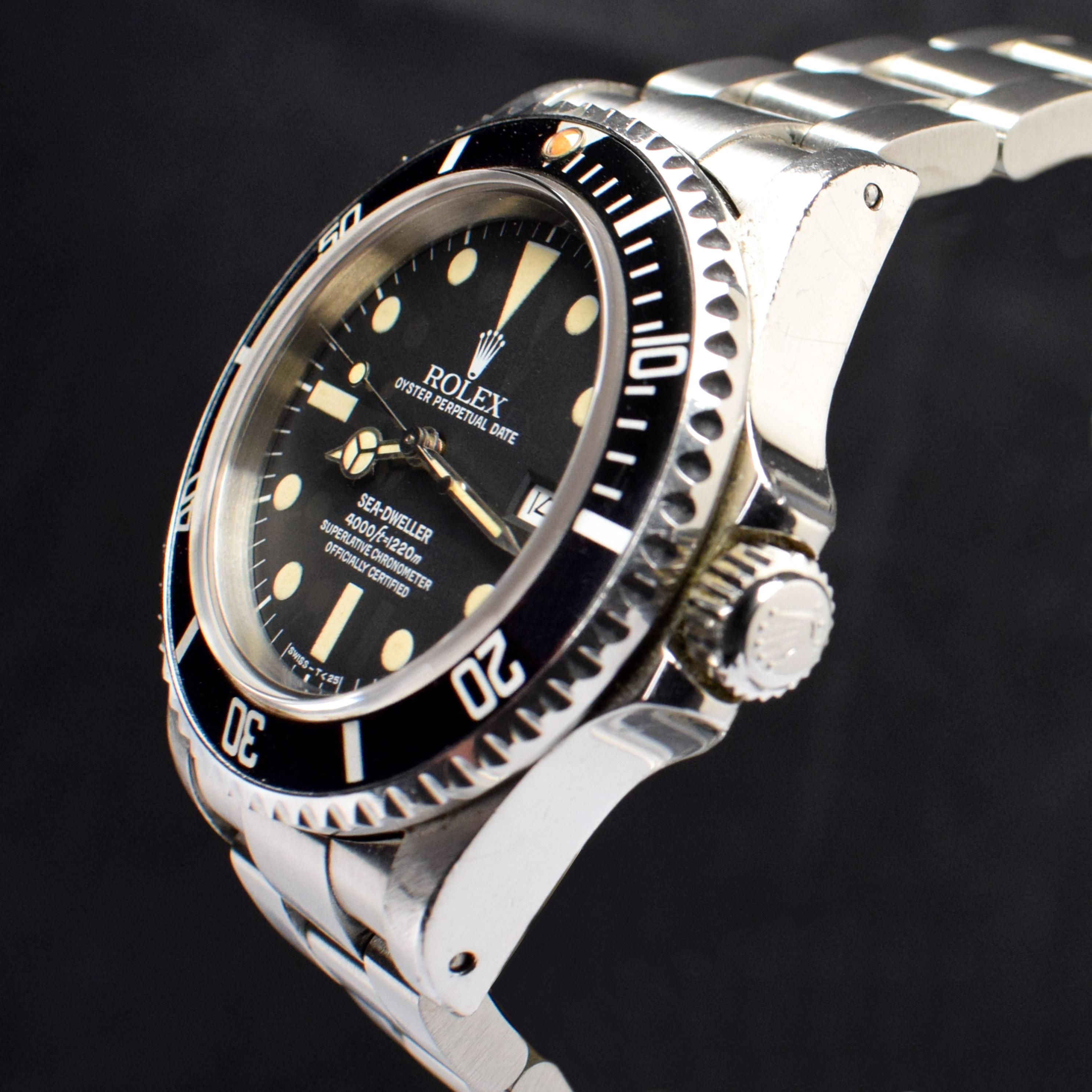 Rolex Sea-Dweller Submariner Matte Dial 16660 Steel Watch with Paper ...
