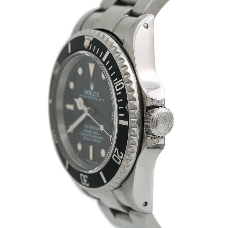 Rolex Sea-Dweller 16660, Black Dial Certified Authentic For Sale at 1stDibs