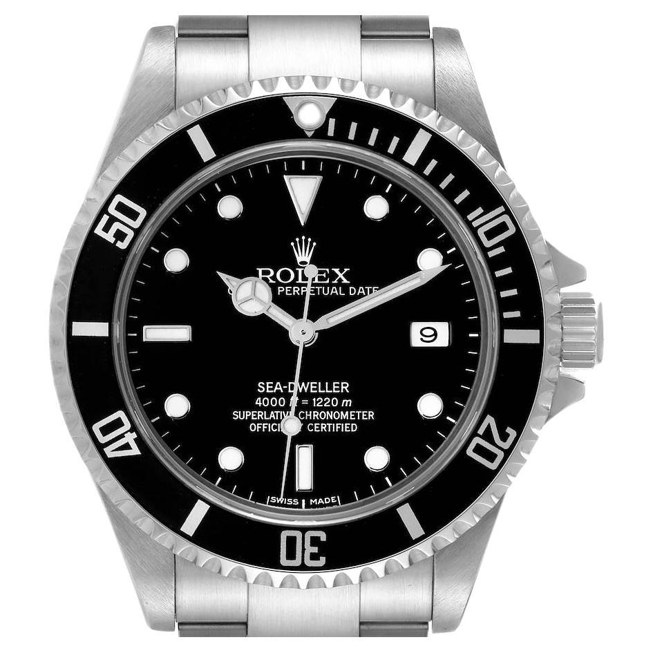 Rolex Sea-Dweller Black Dial Automatic Steel Men’s Watch 16600 For Sale ...