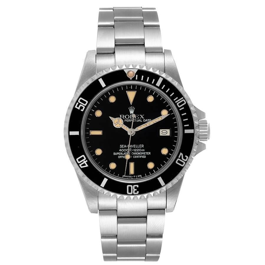 Rolex Seadweller Automatic Steel Black Dial Vintage Mens Watch 16660 at ...