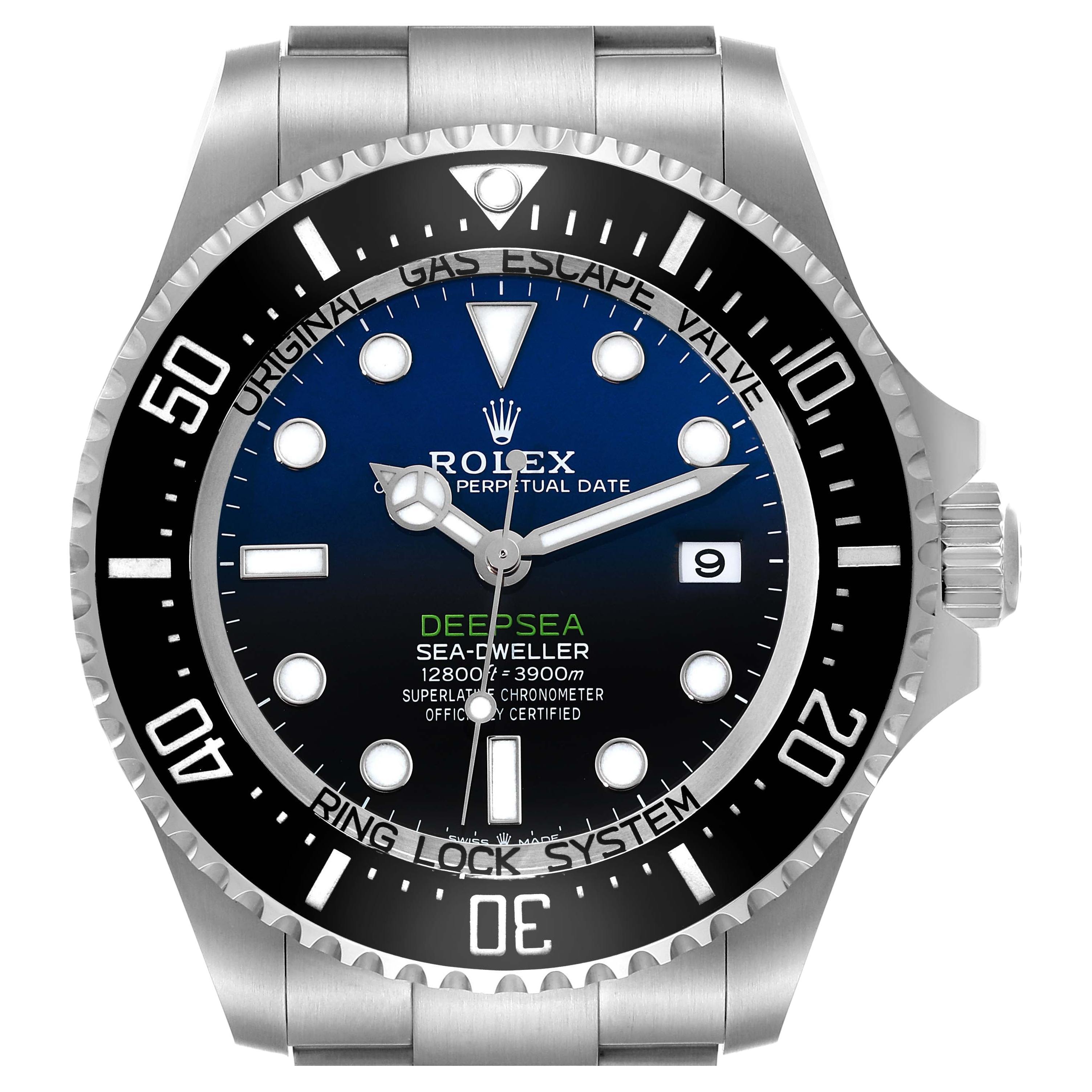 Rolex Seadweller Deepsea 44 Cameron D-Blue Dial Steel Mens Watch 126660 ...