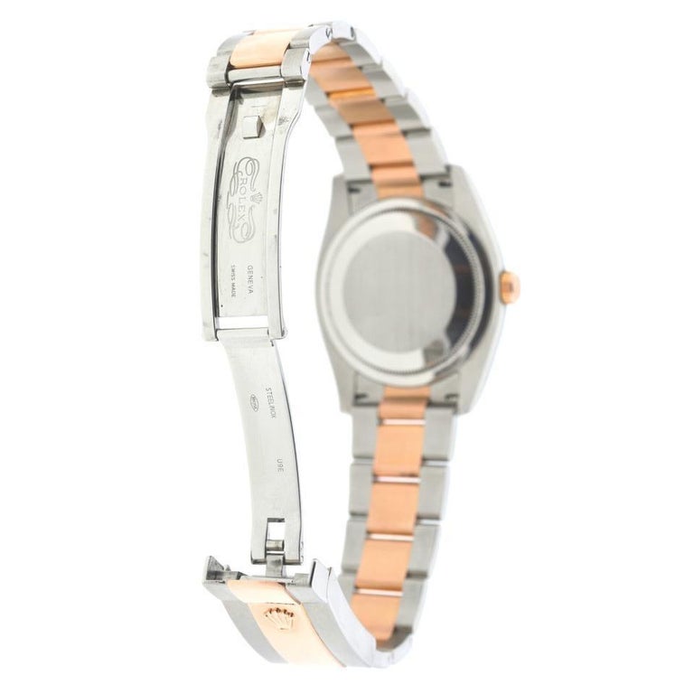Rolex Silver 116201 Datejust Stainless Steel Rose Gold Watch at 1stDibs ...