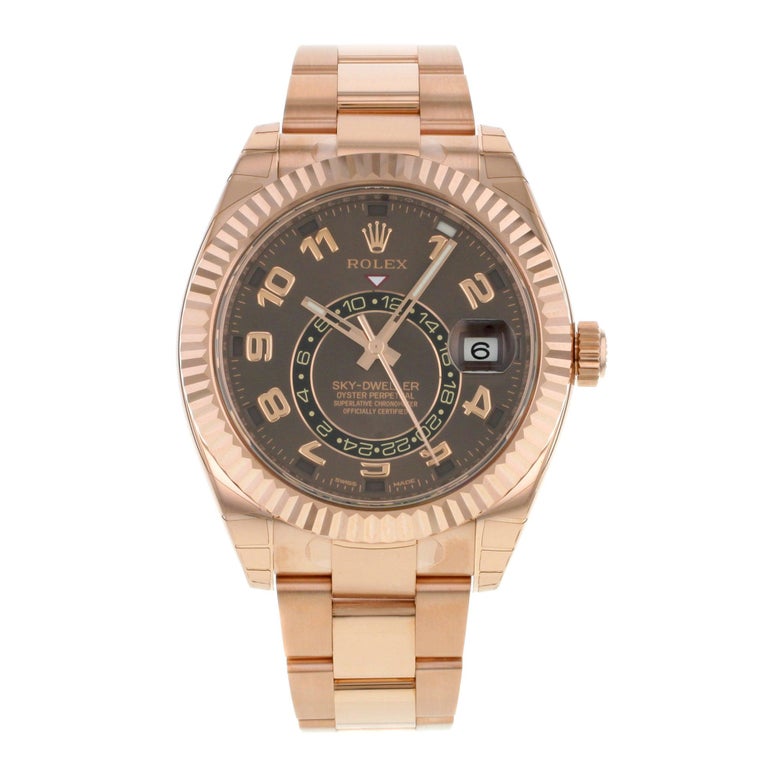 Rolex Sky-Dweller 326935 CH 18 Karat Everose Gold Automatic Men's Watch ...