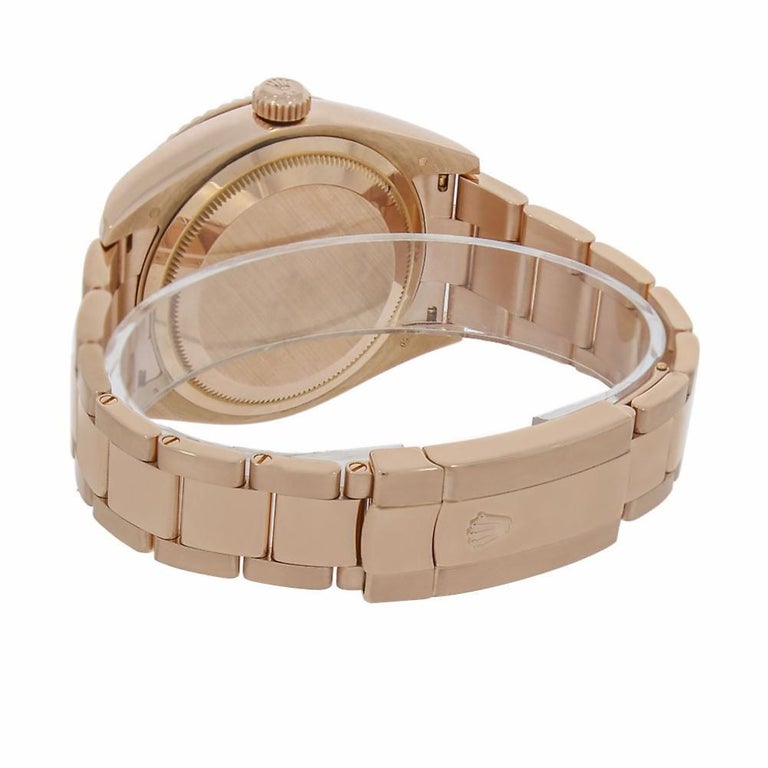 Rolex Sky-Dweller 18 Karat Everose Gold Sundust Dial Watch 326935 at ...