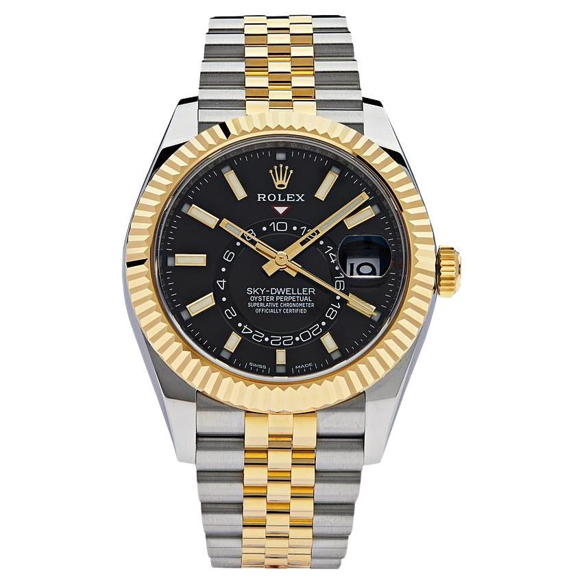 Rolex Sky-Dweller 42mm Edelstahl and Gelbgold Jubiläumsarmband mit ...
