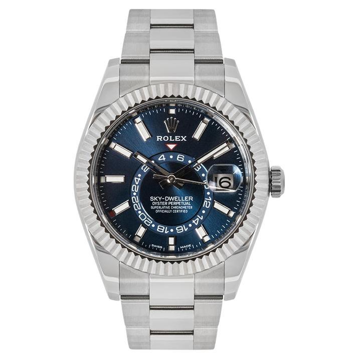 Rolex Sky-Dweller Bright Blue Dial 326934 For Sale at 1stDibs