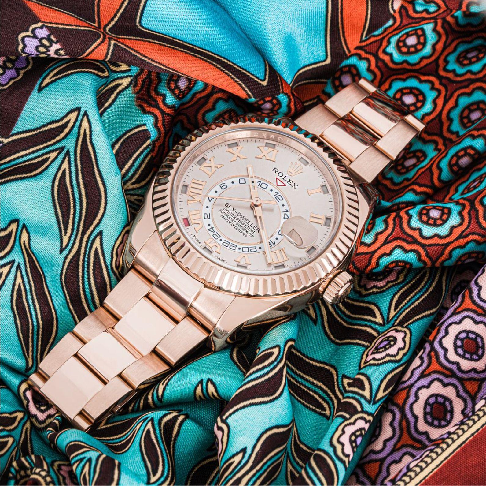 Rolex Sky-Dweller Rose Dial 326935 For Sale at 1stDibs