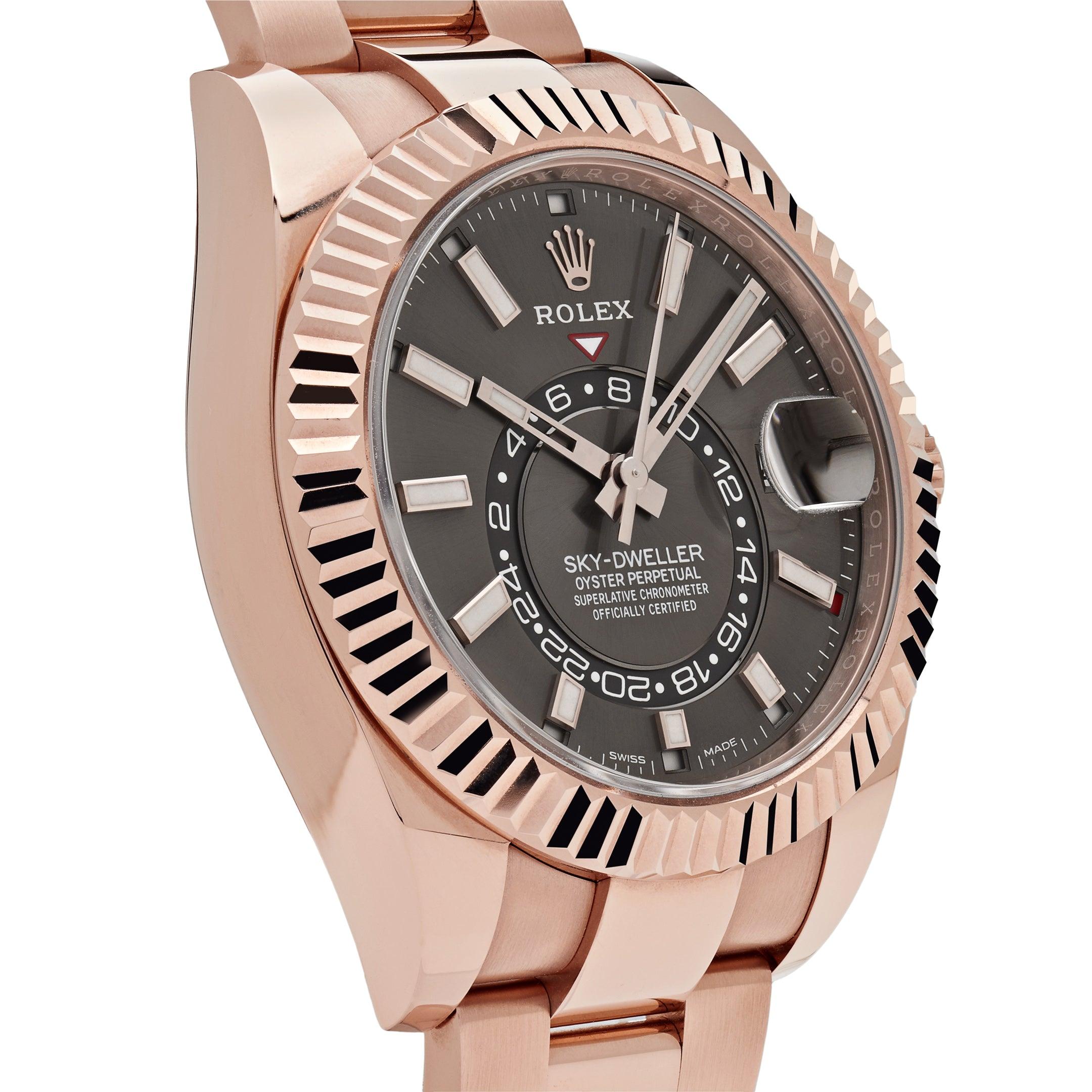 Rolex Sky-Dweller Rose Gold Rhodium Dial 326935 (2021) For Sale at 1stDibs