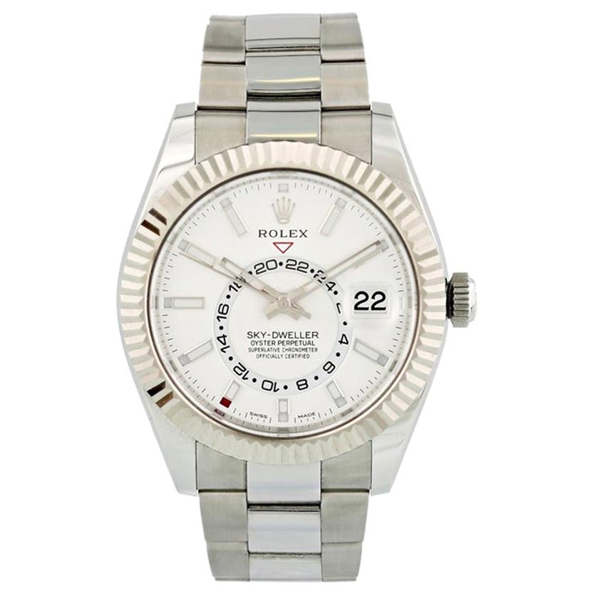 Rolex Sky-Dweller 18 Karat Yellow Gold Watch 326938 at 1stDibs