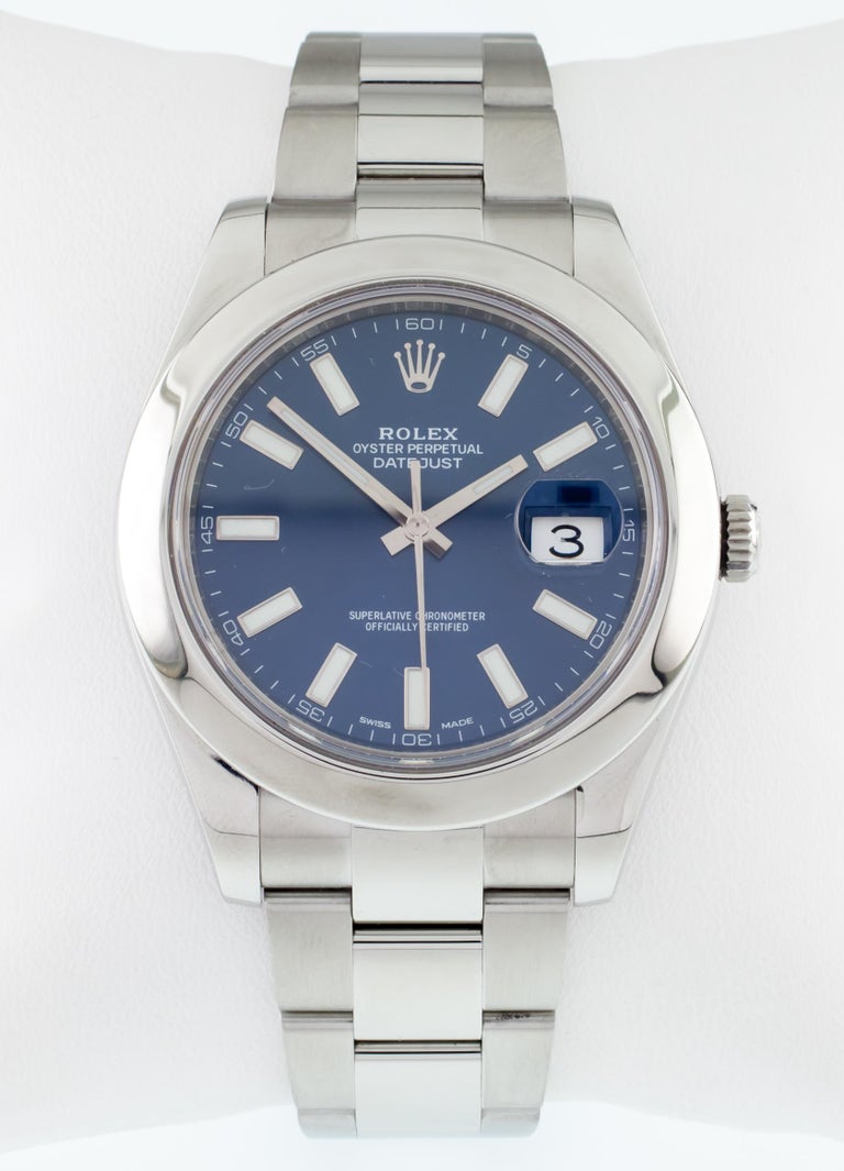 Rolex Stainless Steel Datejust II 116300 Men's Watch with Box and ...