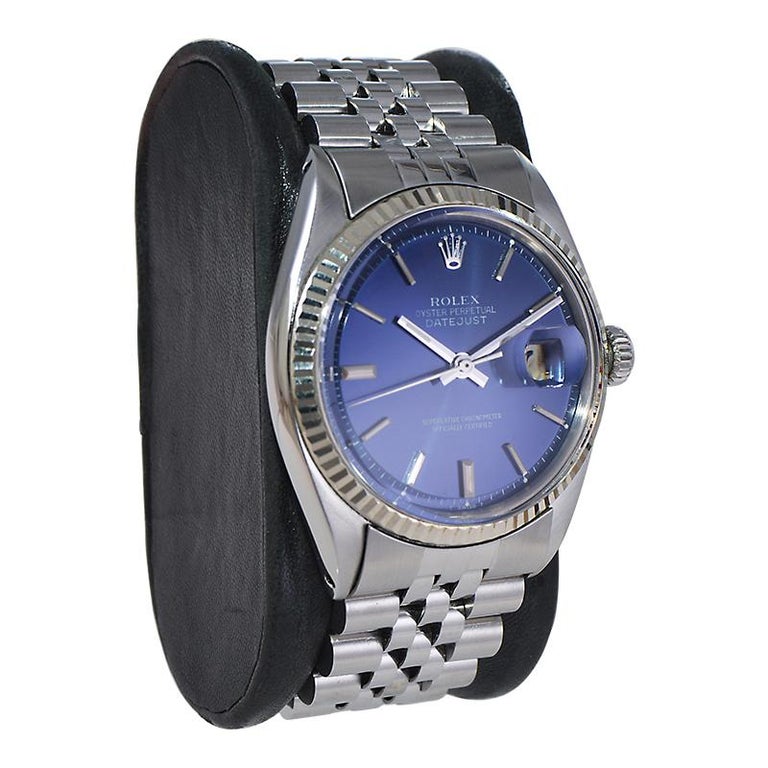 Rolex Stainless Steel Datejust with Custom Made Diamond Bezel from ...