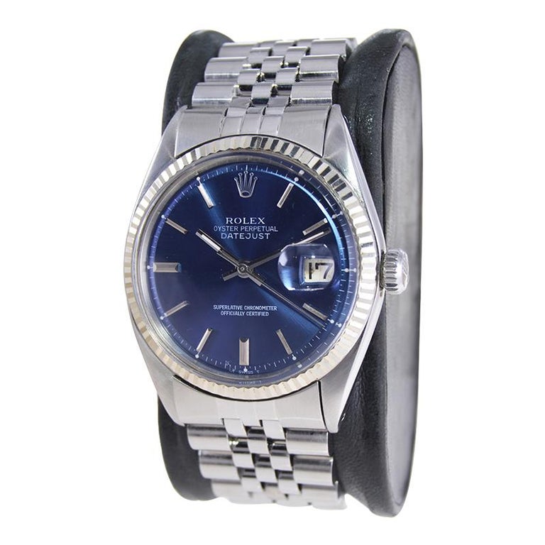 Rolex Stainless Steel Datejust with Custom Made Diamond Bezel from ...