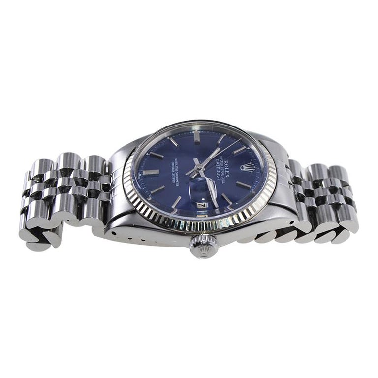 Rolex Stainless Steel Datejust with Custom Made Diamond Bezel from ...