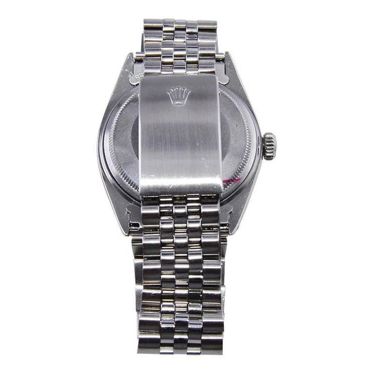 Rolex Stainless Steel Datejust with Custom Made Diamond Bezel from ...