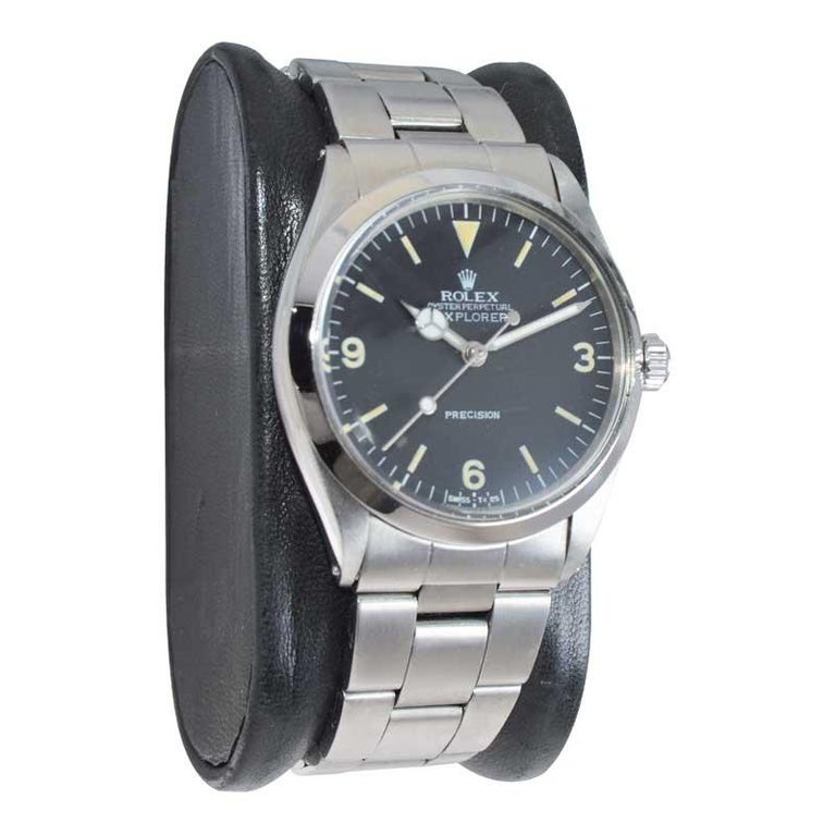 Rolex Stainless Steel Explorer with Custom Made Replacement Dial from ...