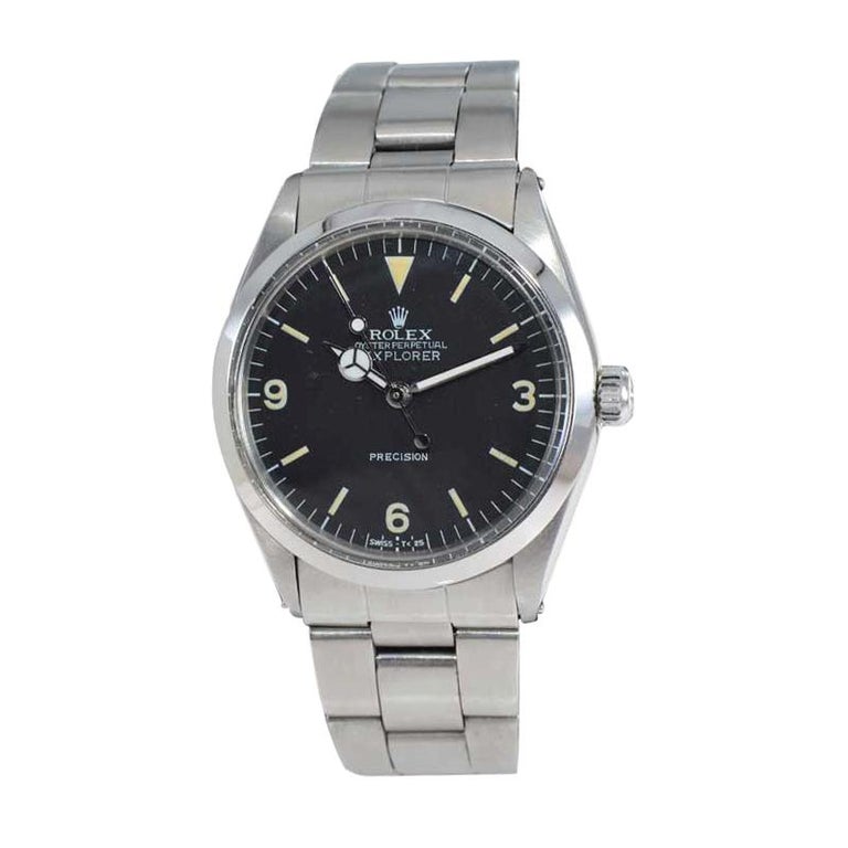 Rolex Stainless Steel Explorer with Custom Made Replacement Dial from ...