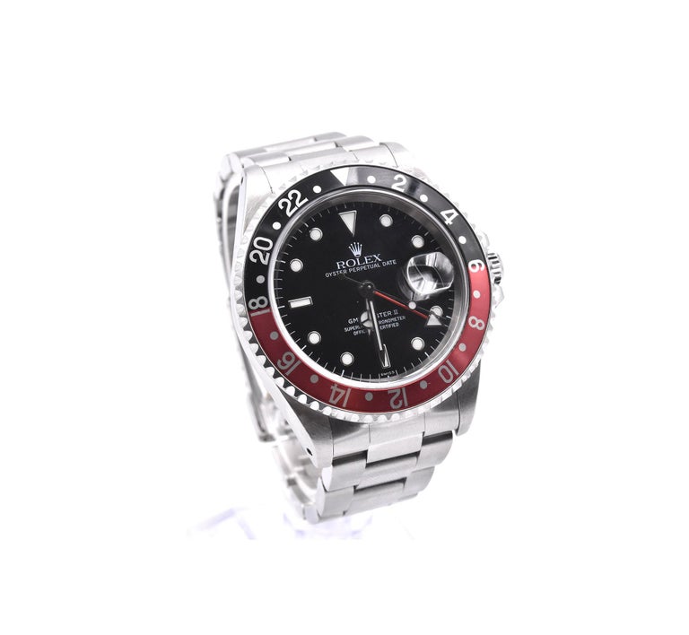 Rolex Stainless Steel GMT Master II Coke Bezel Ref 16710 at 1stDibs ...