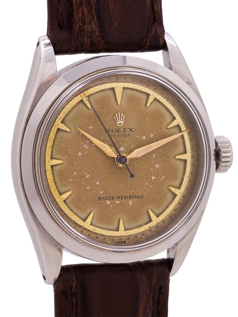 Rolex Stainless Steel Oyster, circa 1955 For Sale at 1stDibs