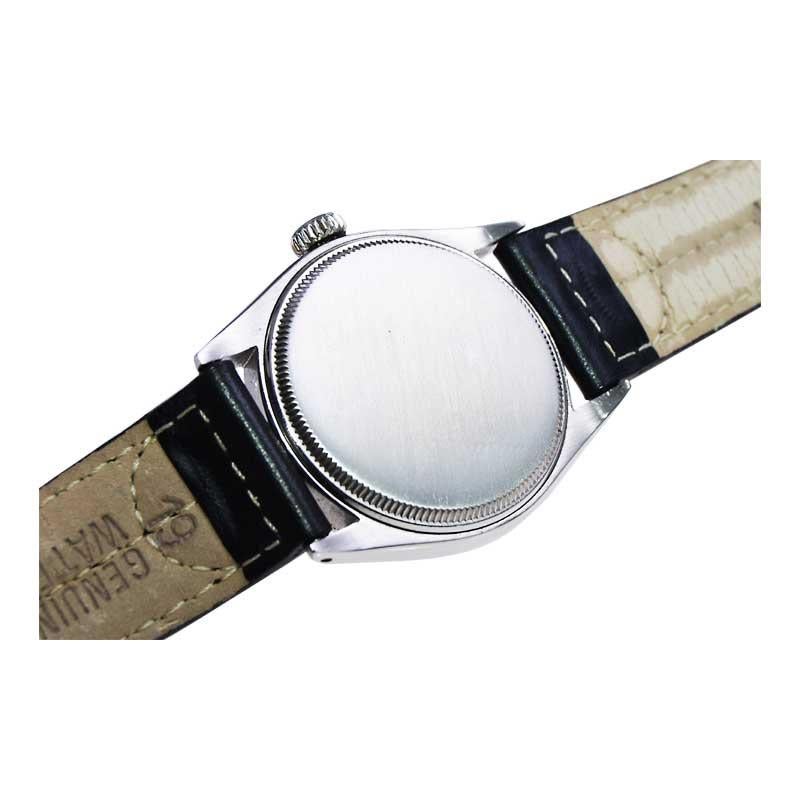 Rolex Stainless Steel Oyster Date with Original Dial from 1956 For Sale ...