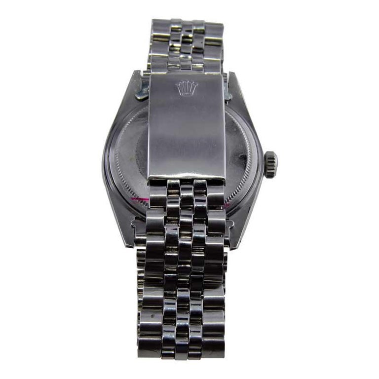 Rolex Stainless Steel Oyster Perpetual Datejust with Custom Bronze Dial ...