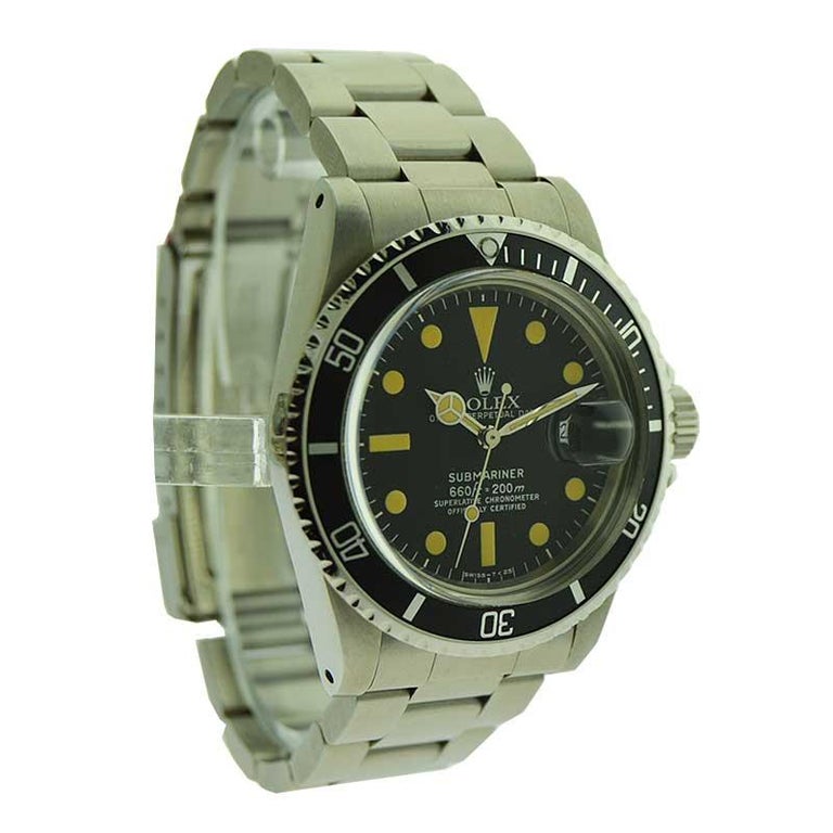 Rolex Stainless Steel Sub Mariner with Original Dial and Factory ...