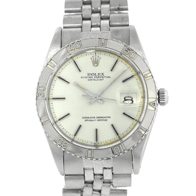 Rolex Stainless Steel Thunderbird Datejust Automatic Wristwatch Ref ...