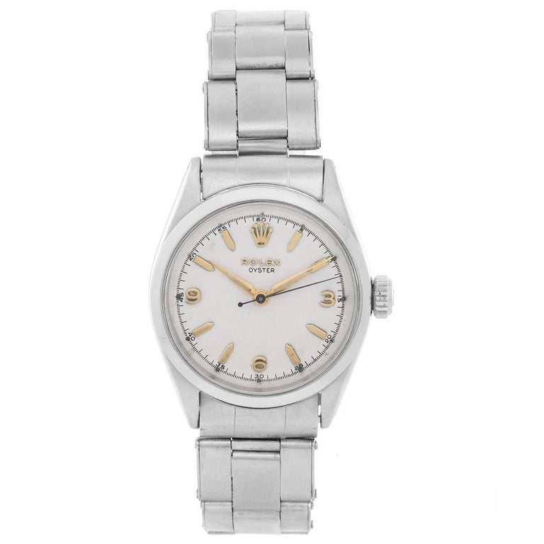 Rolex Stainless Steel Vintage Oyster Royal Manual Wristwatch Ref 6444 ...