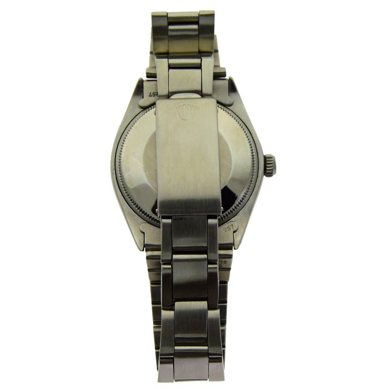 Rolex Stainless Steel Air King Powder Blue Dial Perpetual Wind ...