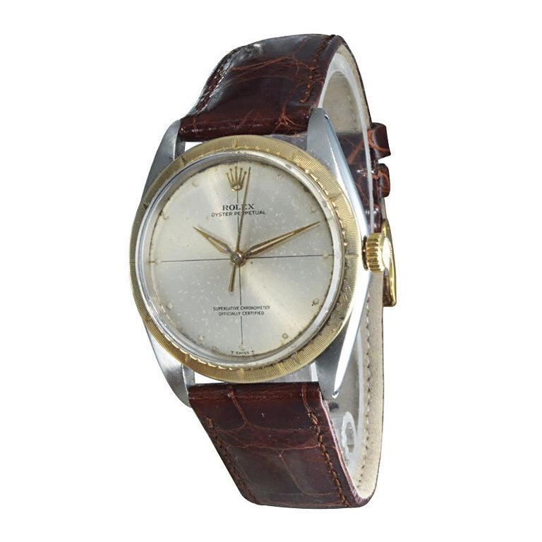 Rolex Steel and 14kt Gold Rare Zephyr Model with Original Dial from ...