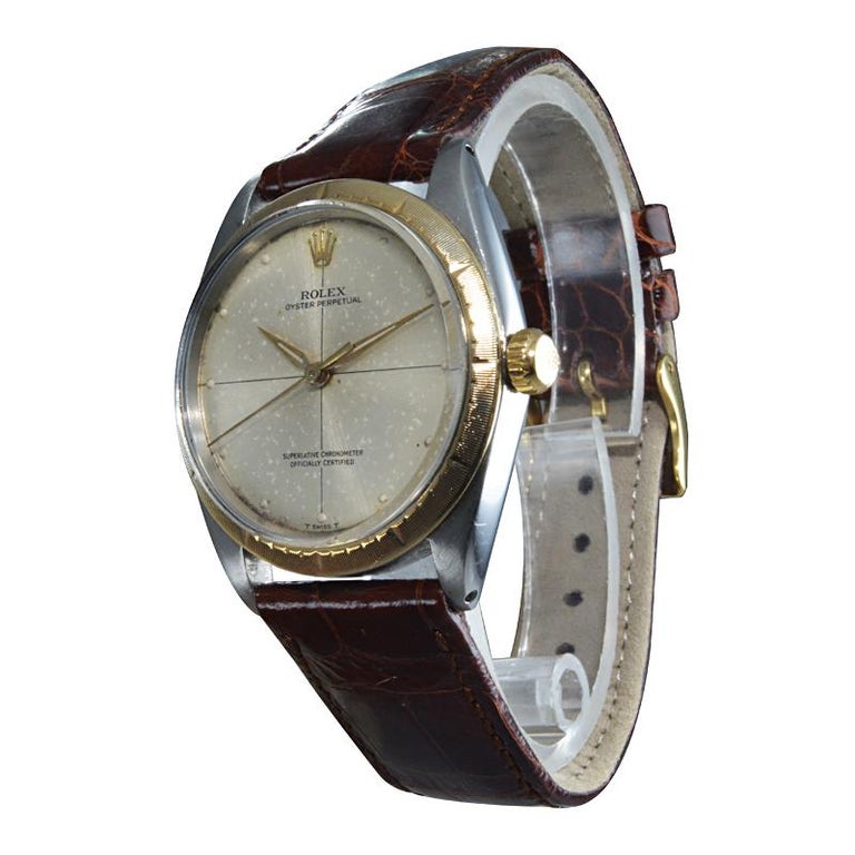 Rolex Steel and 14kt Gold Rare Zephyr Model with Original Dial from ...