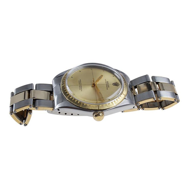 Rolex Steel and Gold Zephyr with Bracelet and Original Dial from Late ...