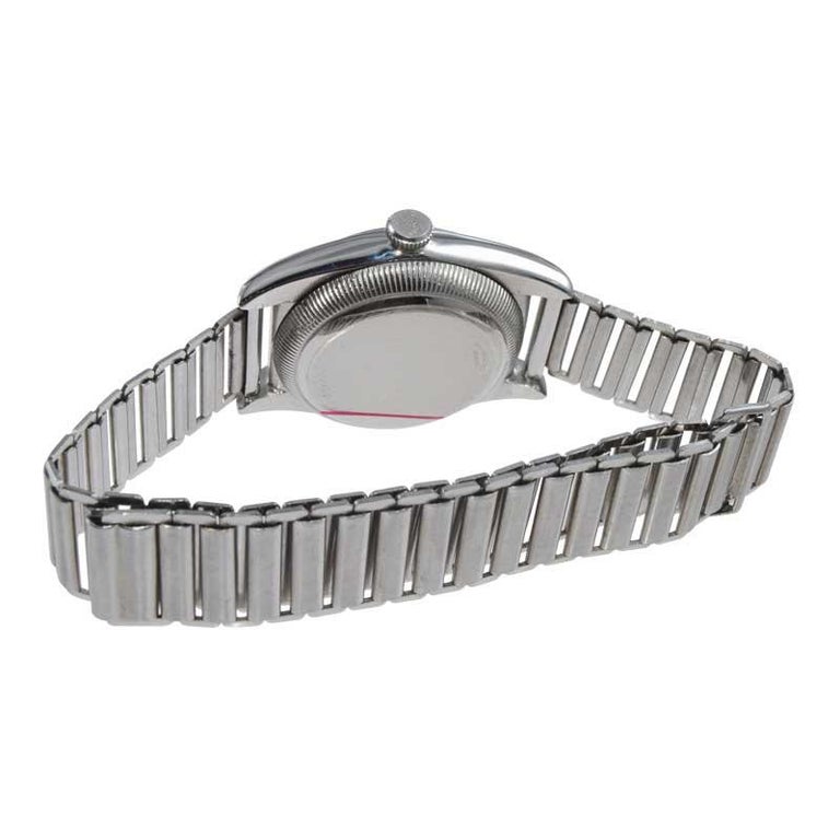 Rolex Steel Bubble Back with Original Dial and Ladder Bracelet, circa ...