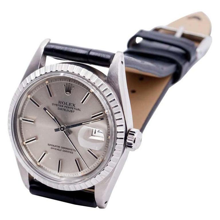 Rolex Steel Datejust from 1970's with Rare, I.B.M. Presentation on the ...