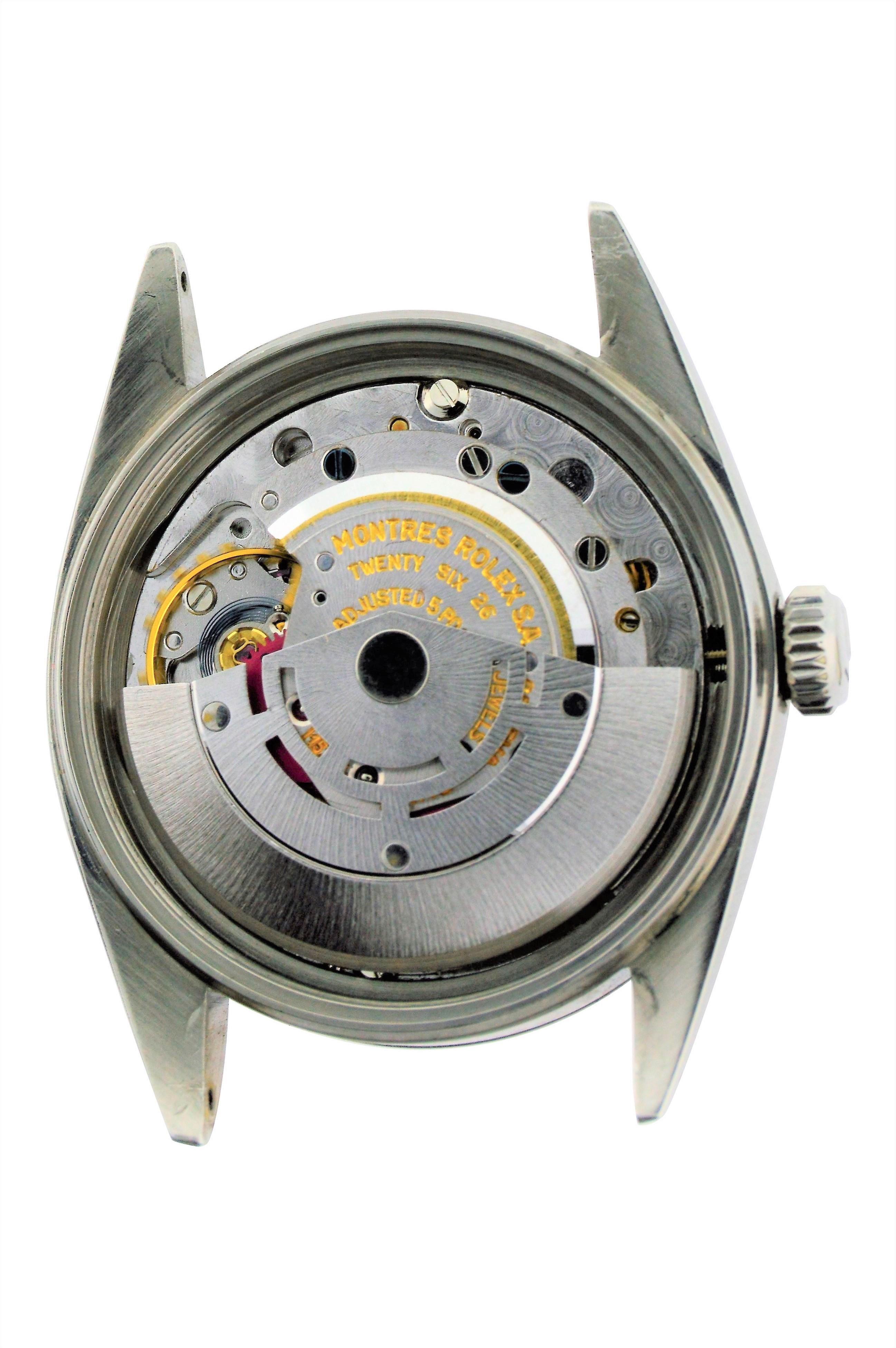 Rolex Steel Datejust from 1970s with Rare, I.B.M. Presentation on the ...