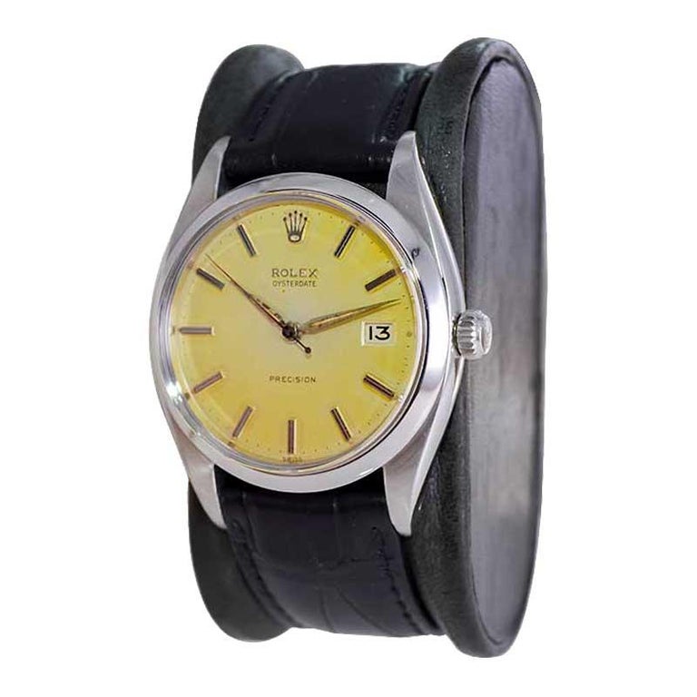 Rolex Steel Oyster Date with Original Beautifully Patina Dial 1959 For ...