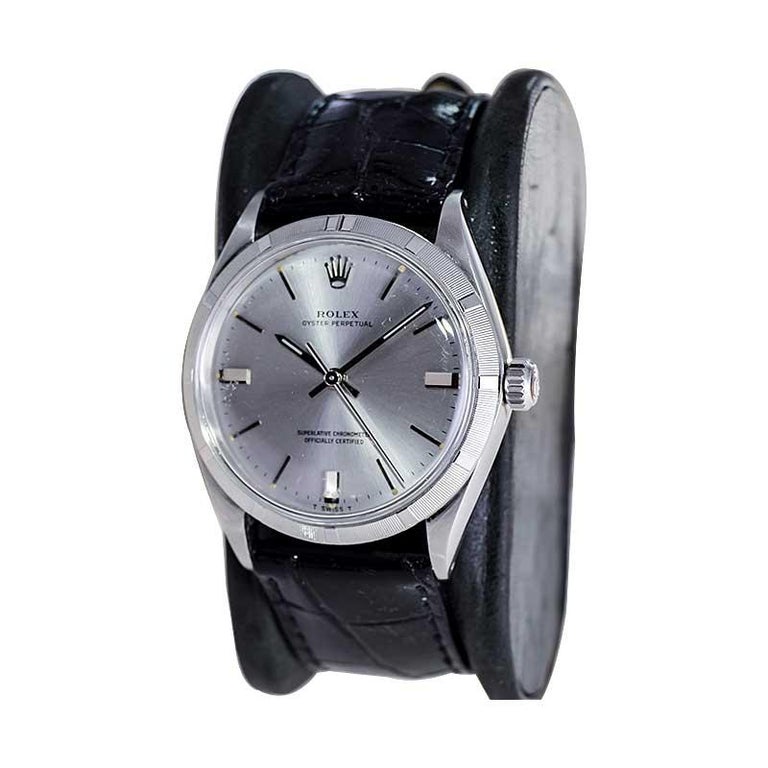 Rolex Steel with Rare Reference Number 1003 Machined Bezel from 1968 or ...