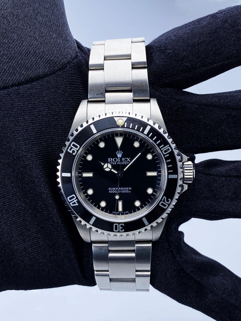 Rolex Submariner 14060 No Date Mens Watch Box Papers at 1stDibs