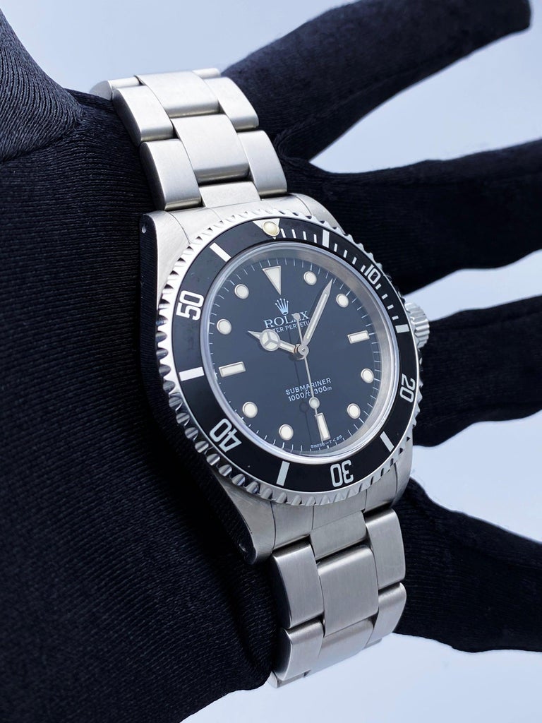 Rolex Submariner 14060 No Date Mens Watch Box Papers at 1stDibs