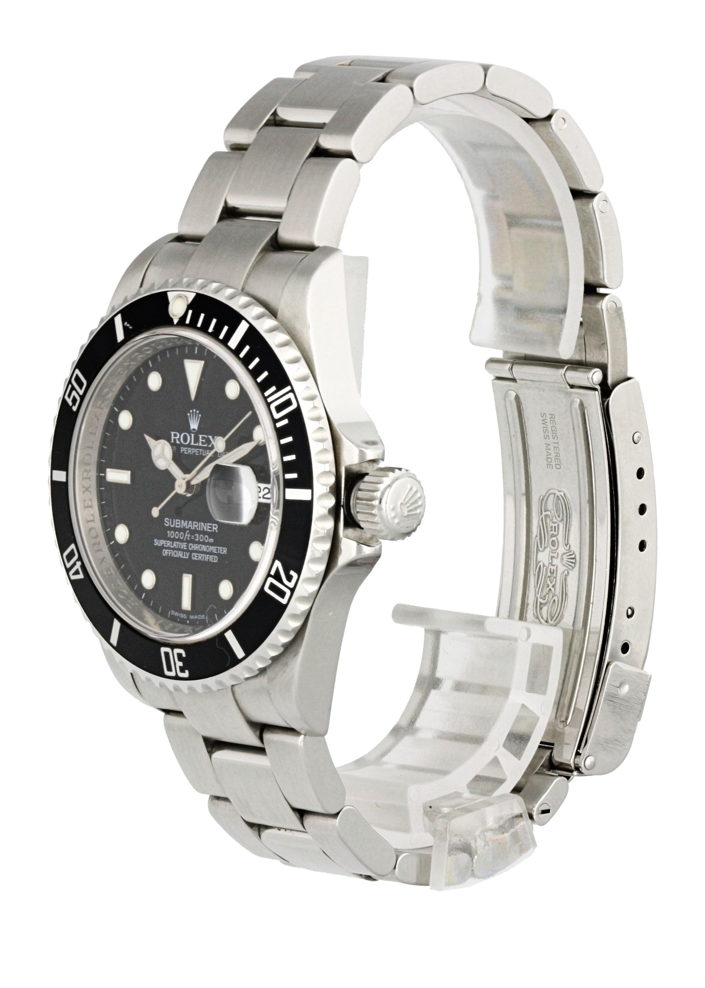 Rolex Submariner, 16610, Certified and Warranty at 1stDibs